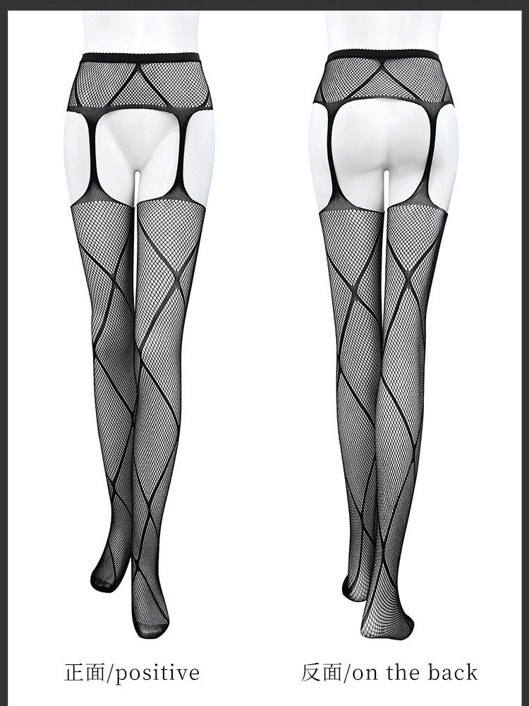 鏤空吊帶一體 漁網襪 7353 – HKTcgame