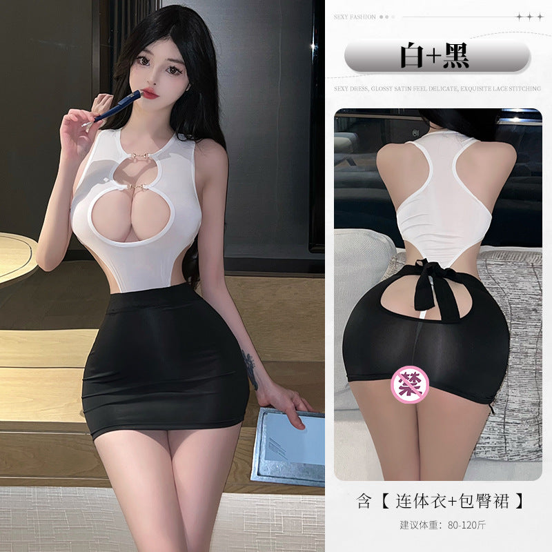 性感秘書制服8305 (白/红) – HKTcgame